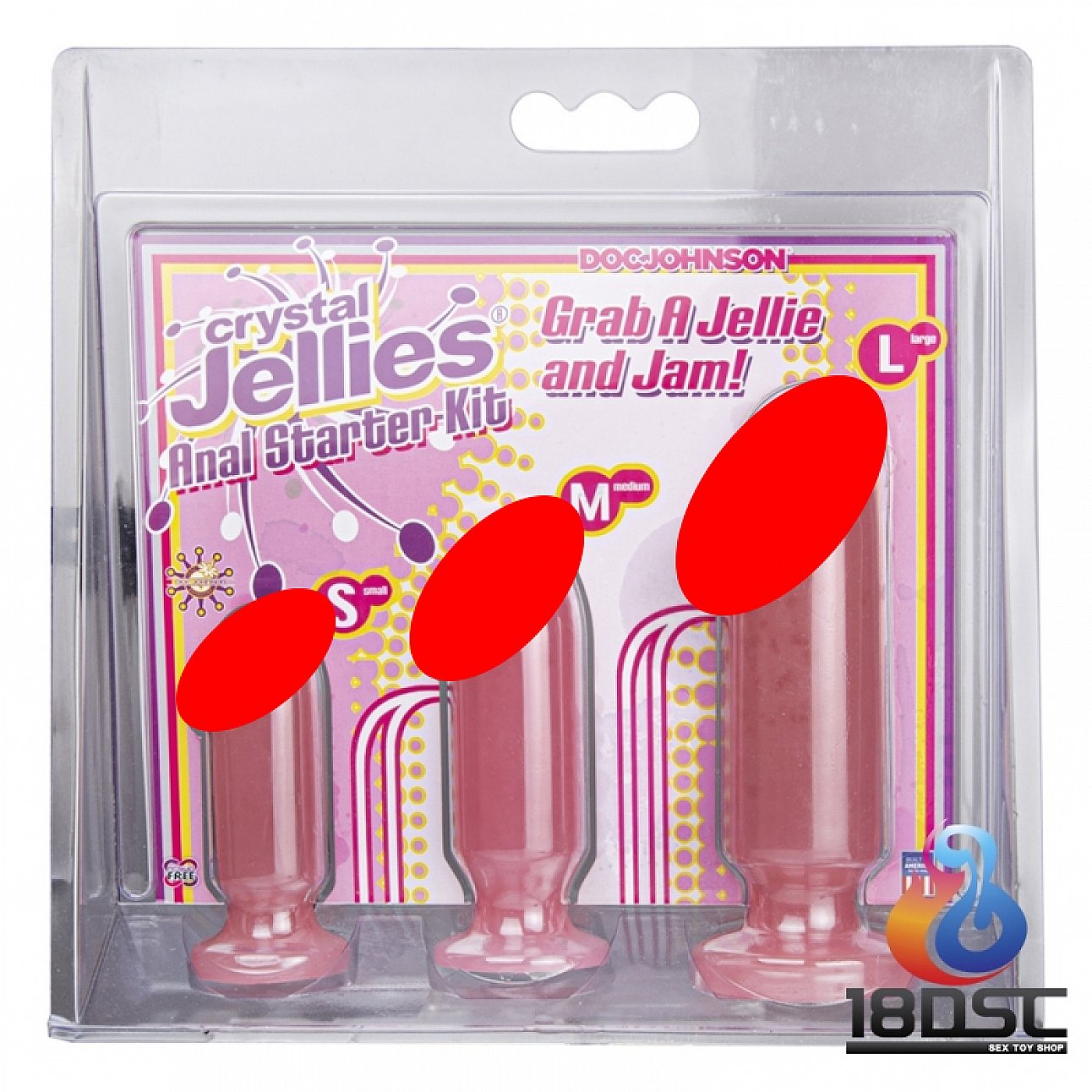 Doc Johnson Crystal Jellies Anal Starter Kit 18dsc Sex Toys Shop