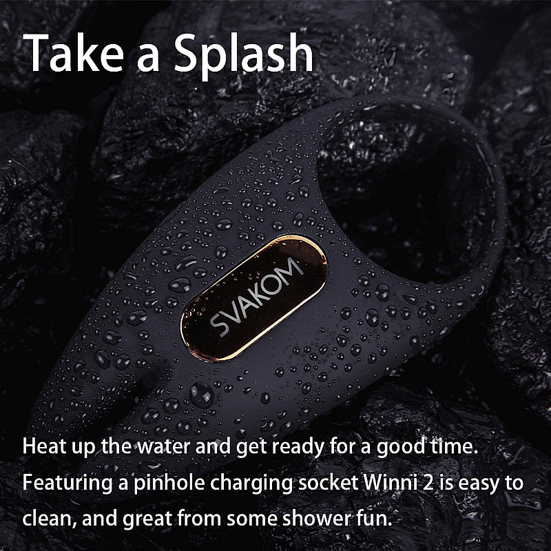 SVAKOM - WINNI 2 Rechargeable Vibrating Cock Ring With App|18DSC Sex ...